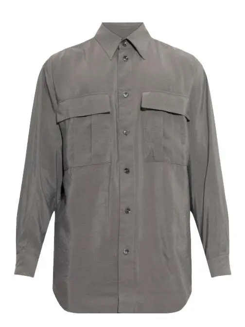 Giorgio Armani Oversized Pocket Shirt - Gray