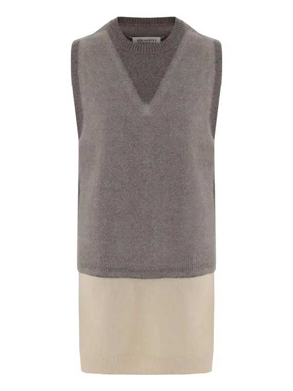 MAISON MARGIELA Double Layered Vest - Gray