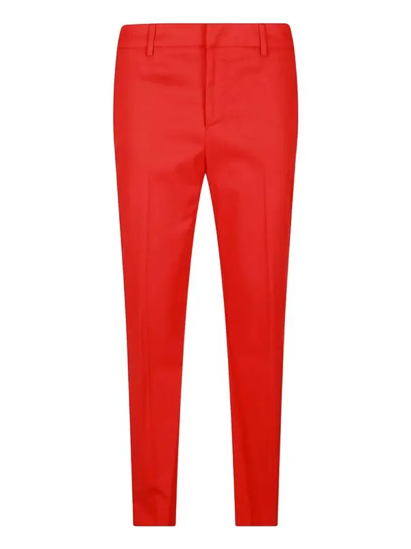 PT TORINO Tailored Trousers With Belt Loops - Red