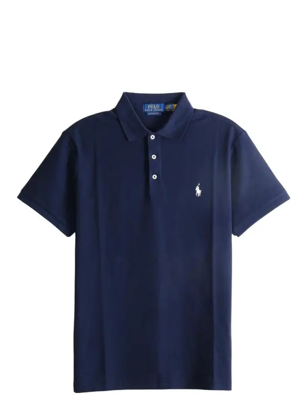 Polo Ralph Lauren Macro Piquet Polo Shirt - Navy Blue