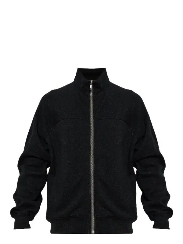 Rick Owens Long Sleeve Knit Zip-up Top - Black