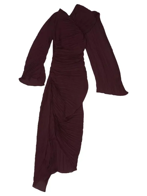 Victoria Beckham Ruched Off-the-shoulder Dress - Black