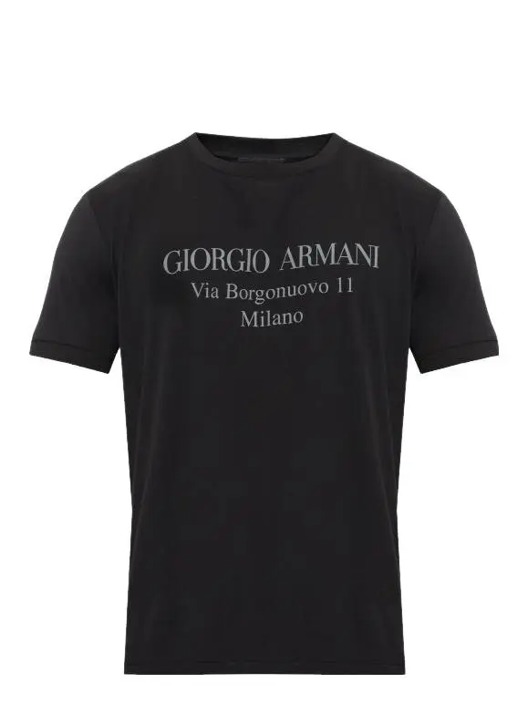 Giorgio Armani Crew Neck T-shirt - Black
