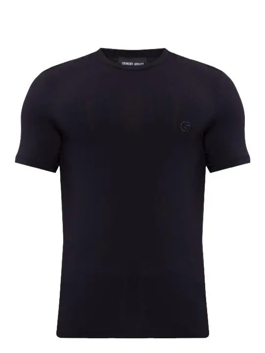 Giorgio Armani Crew Neck T-shirt - Black
