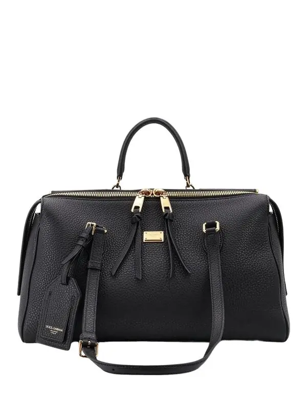 Dolce & Gabbana Top Handle Zip Tote Bag - Black