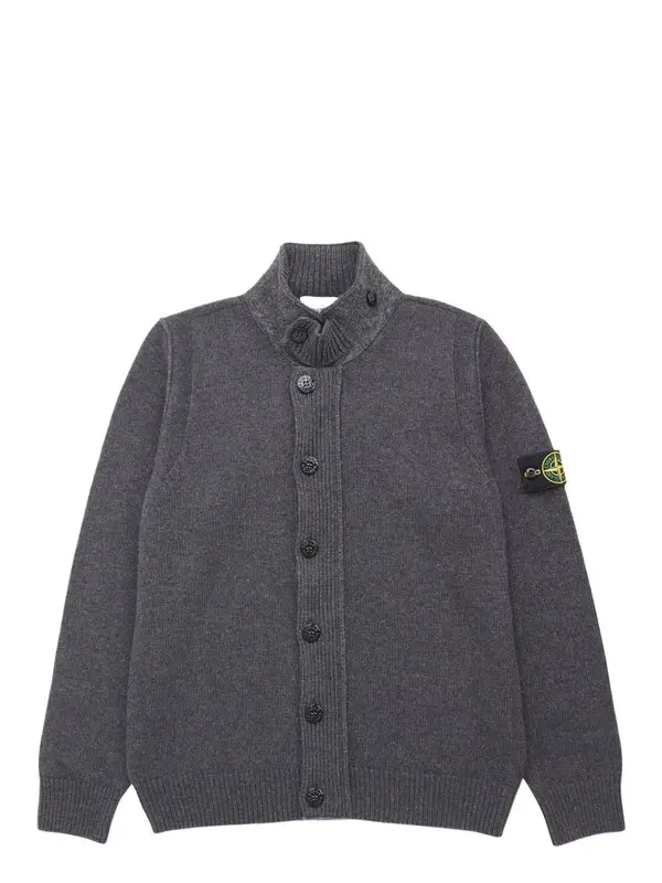 Stone Island Long Sleeve Knit Cardigan - Black