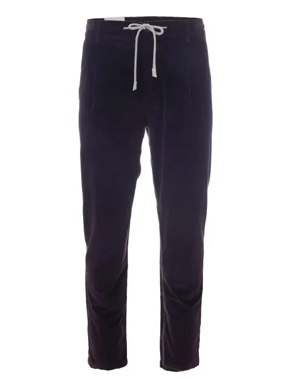 Eleventy Casual Pants With Drawstring Waistband - Black