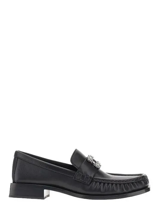 ROGER VIVIER Embellished Loafers - Black
