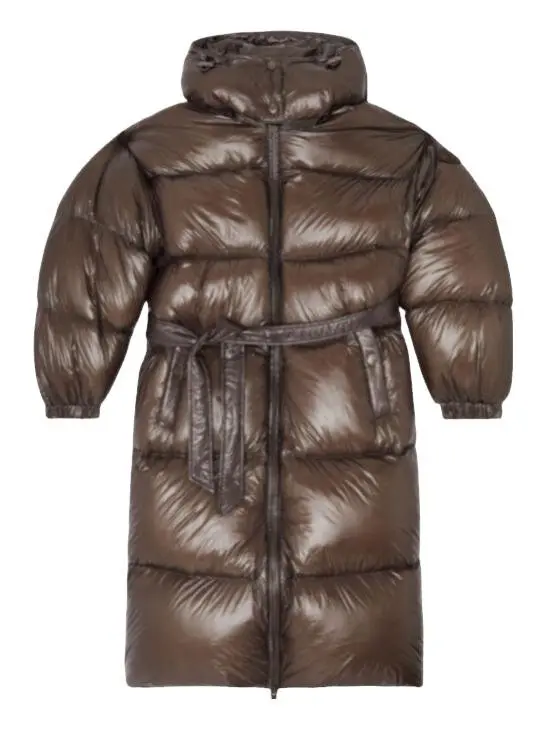 DIESEL® Ultra-light Ripstop Down Puffer Coat - Brown