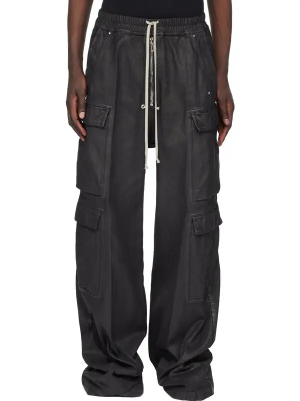 Rick Owens Double Cargo Jumbo Bela Pants - Black