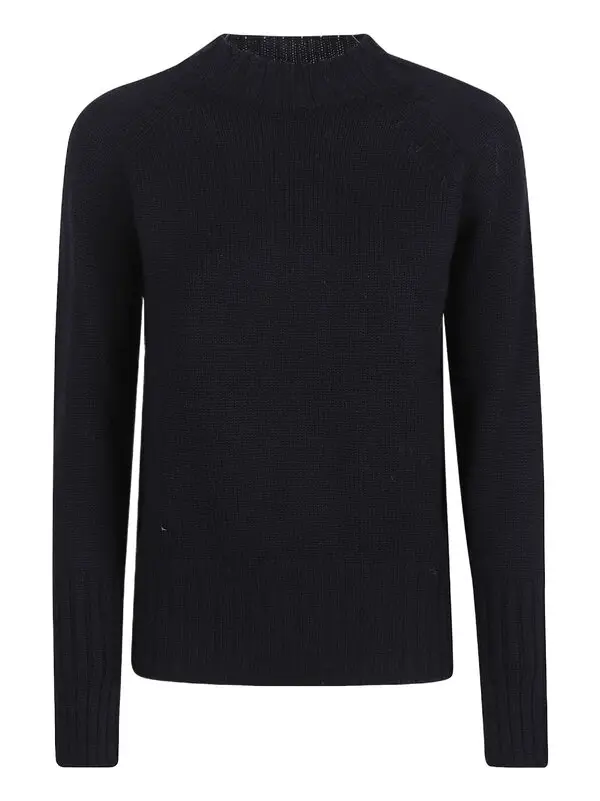 DRUMOHR Raglan Sleeve Crew Neck Sweater - Black