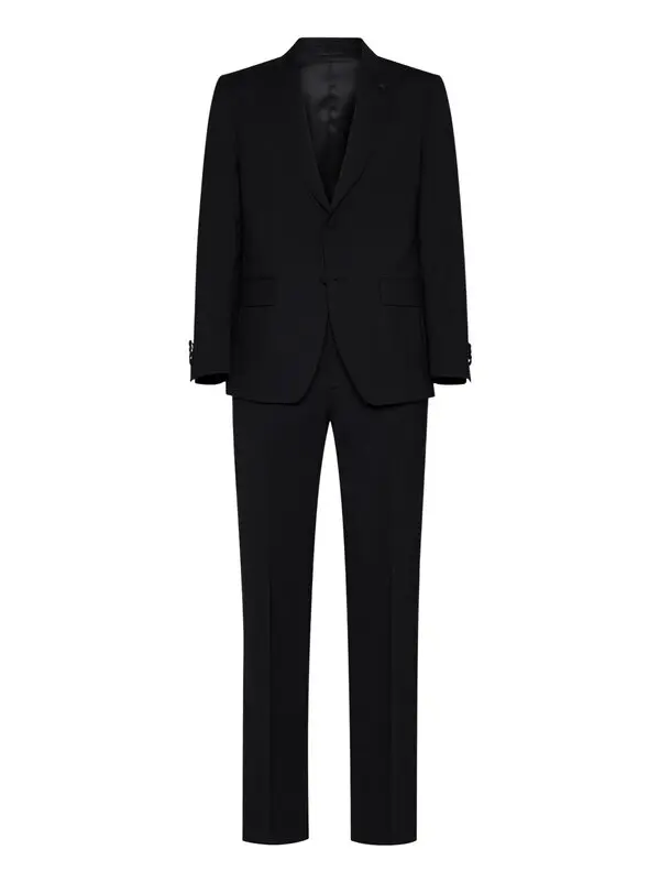 LARDINI Single-breasted Tailored Suit - Black