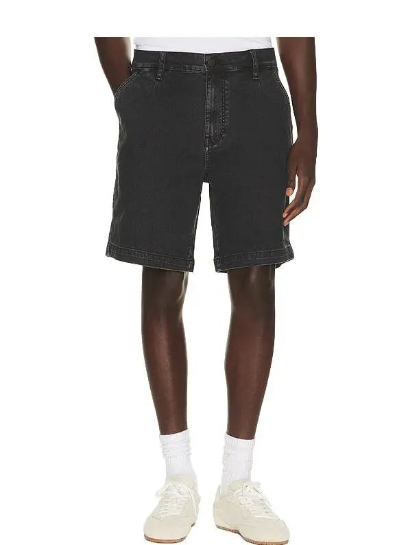 CORRIDOR Cotton Blend Spring Shorts - Black