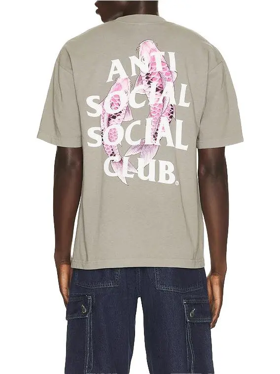 ANTI SOCIAL SOCIAL CLUB Koi Tee In Grey - Gray