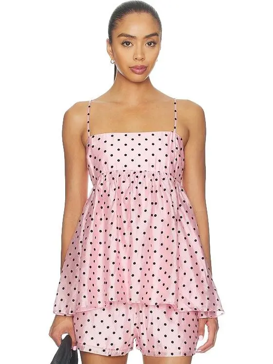 Amanda Uprichard Cyra Top - Tulip
