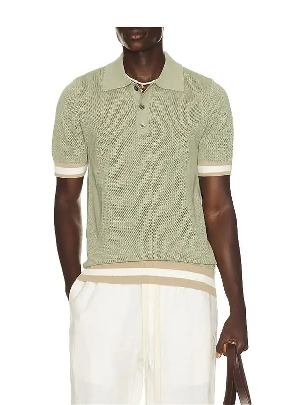 CHE Quinn Polo In Green - Sage