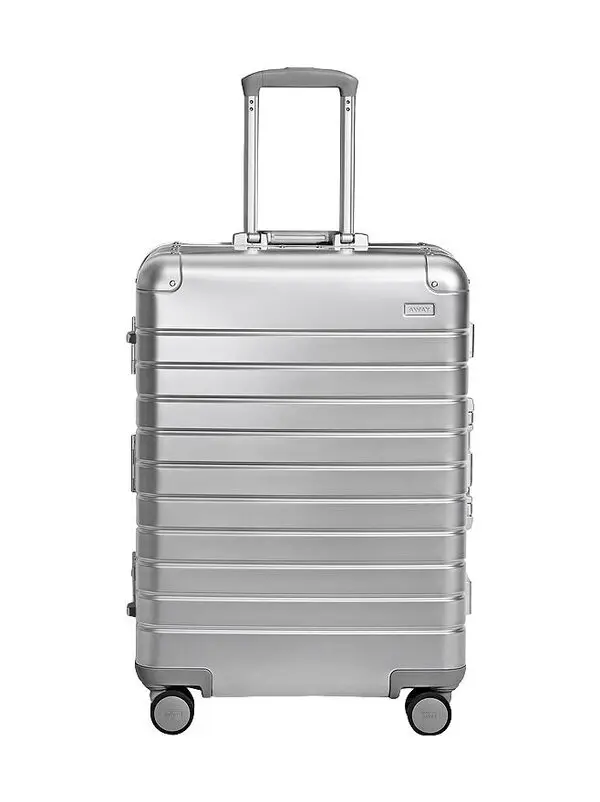 AWAY Aluminum Medium Checked In Metallic - Silver