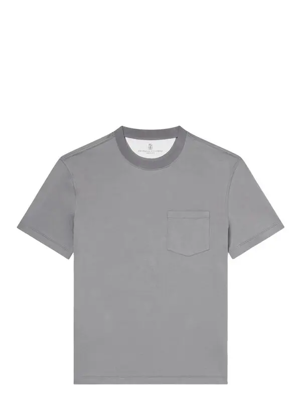 Brunello Cucinelli Cotton-jersey T-shirt - Gray