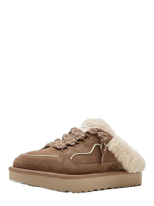 UGG Lowmel Mules Suede And Wool - Brown