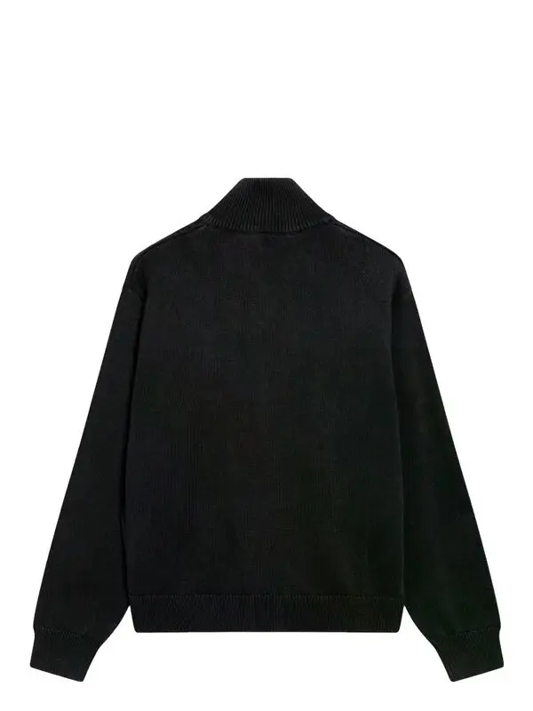 Carhartt Work In Progress Zip-up Knit Sweater - Black