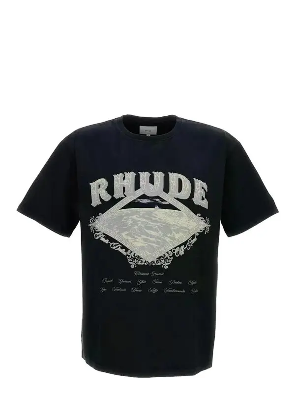 Rhude Dakar Convoy Graphic-print T-shirt - Black
