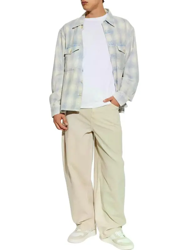 ALLSAINTS Santos Checked Shirt - Blue
