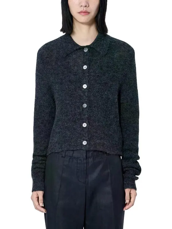 Our Legacy Textured Button-up Cardigan - Grey