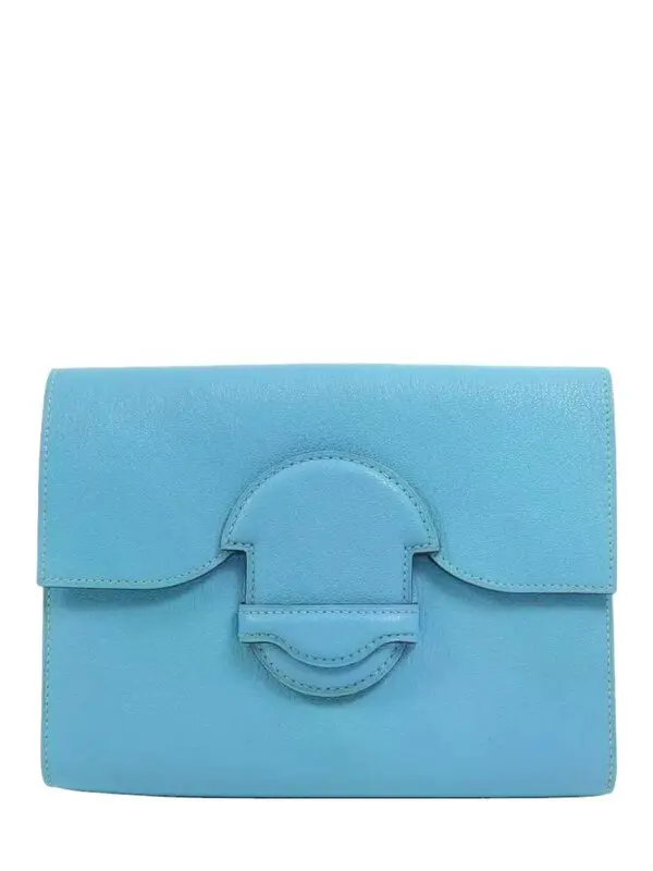 Hermès 1938-19 Leather Wallet Clutch - Blue