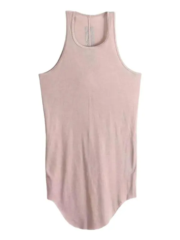 Rick Owens Racerback Tank Top With Curved Hem - Pink
