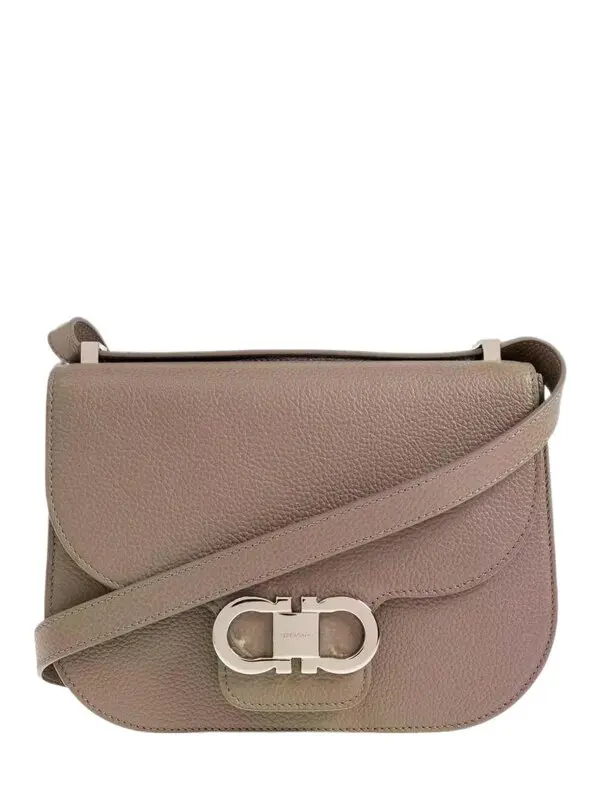 FERRAGAMO Gancini Crossbody Bag - Brown