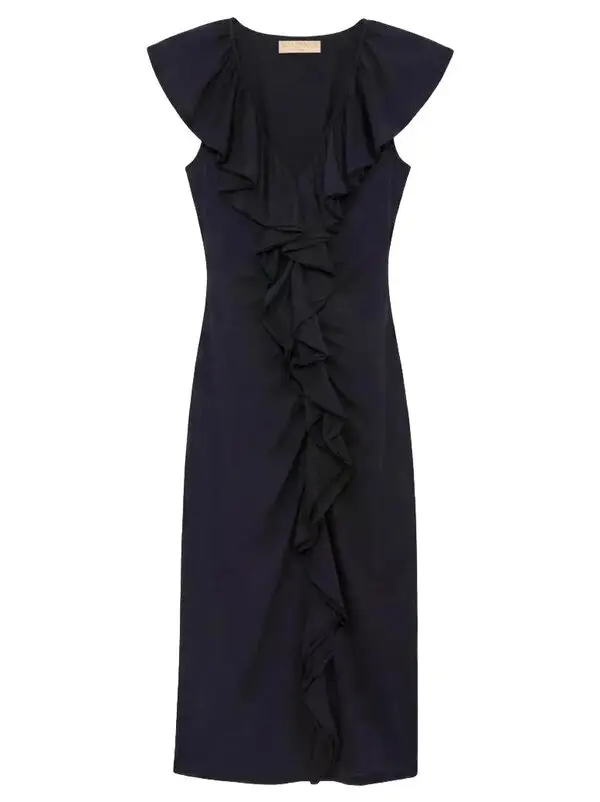 Ulla Johnson Chiara Ruffled Midi Dress - Blue