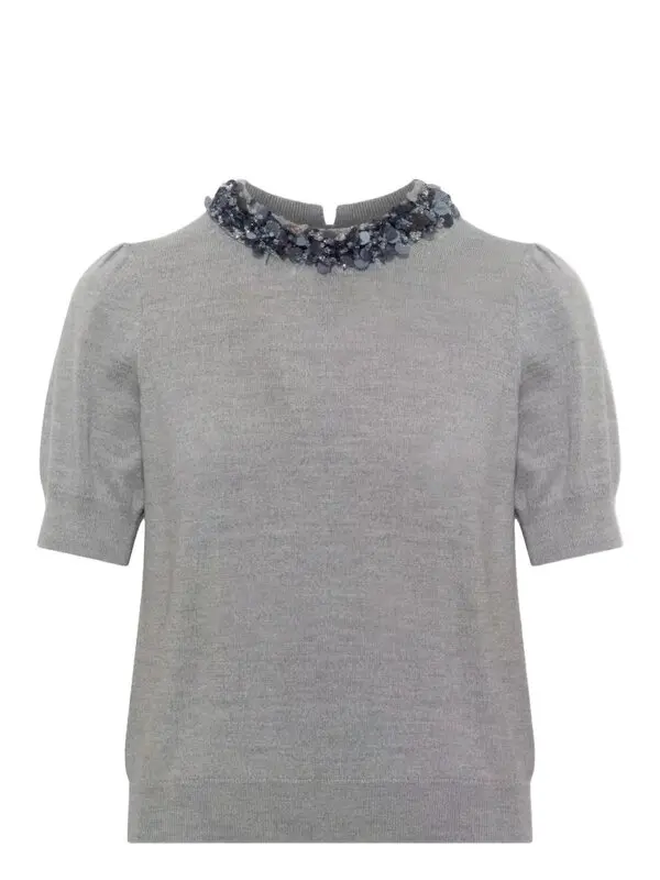 Ulla Johnson Sequin-embellished Jude Sweater - Grey