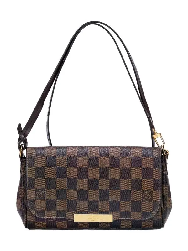 LOUIS VUITTON Favorite Pm Damier Ebène Shoulder Bag - Brown