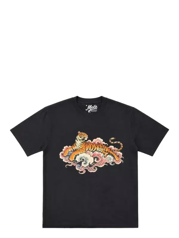 MELT Tiger-print T-shirt - Black