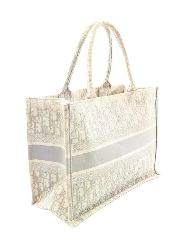 Dior Medium Book Tote Bag - Grey