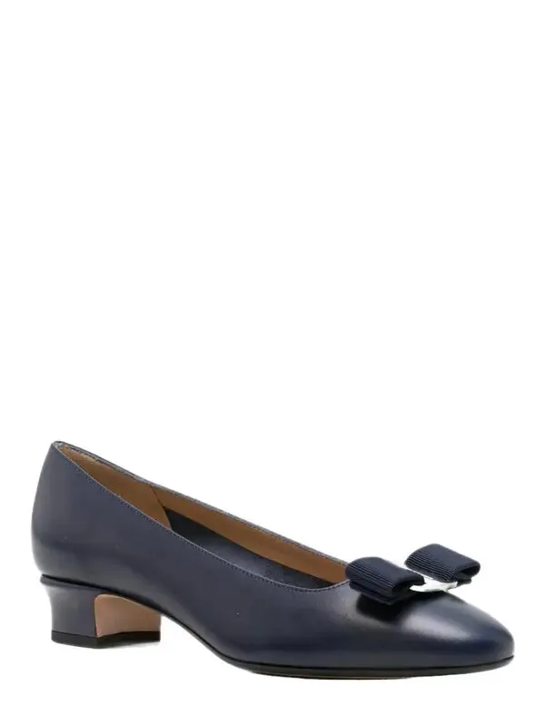 FERRAGAMO Vara Bow Pumps - Blue