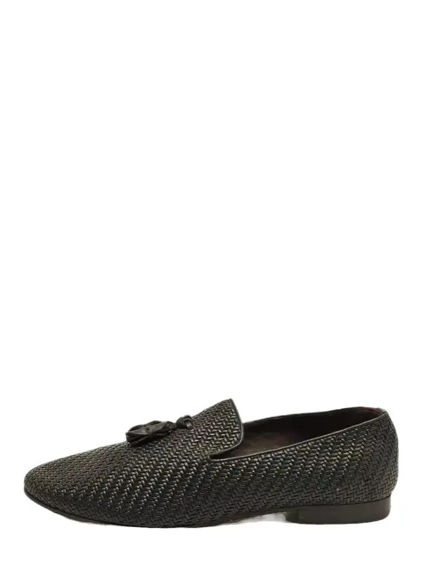 Ermenegildo Zegna Lido Tassel Detail Loafers - Black