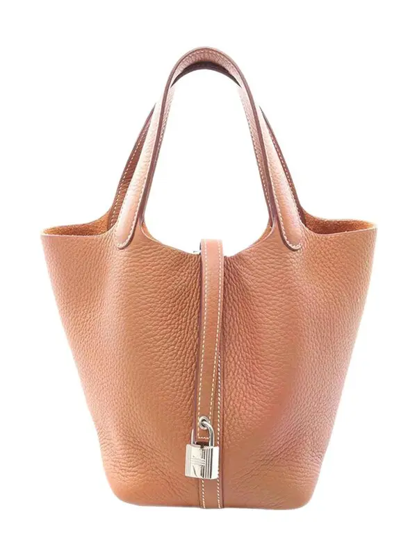 Hermès Clemence Picotin Lock 18 Handbag - Brown