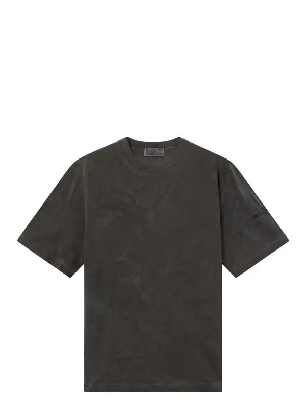 Stone Island Faded-effect Logo-patch T-shirt - Grey