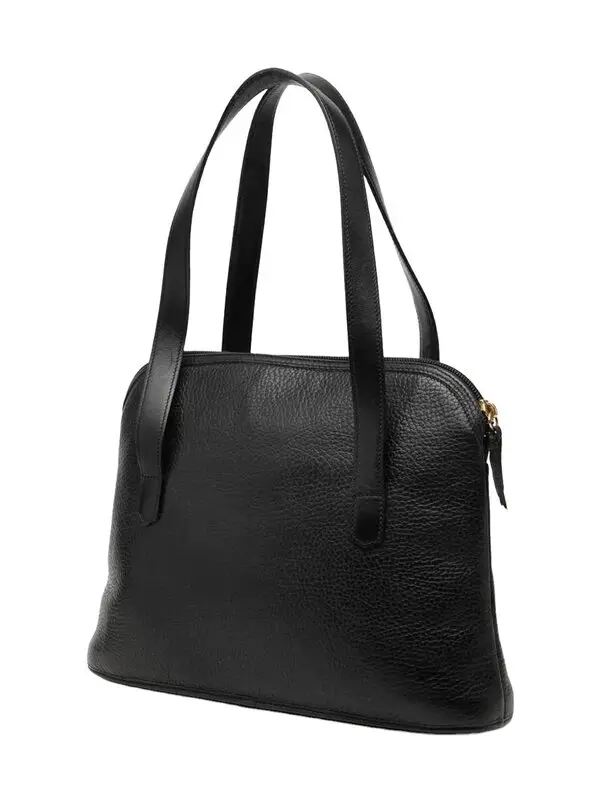 Dior Leather Cd Logo Handbag - Black