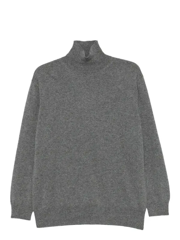 Malo High-neck Cashmere Sweater - Grey