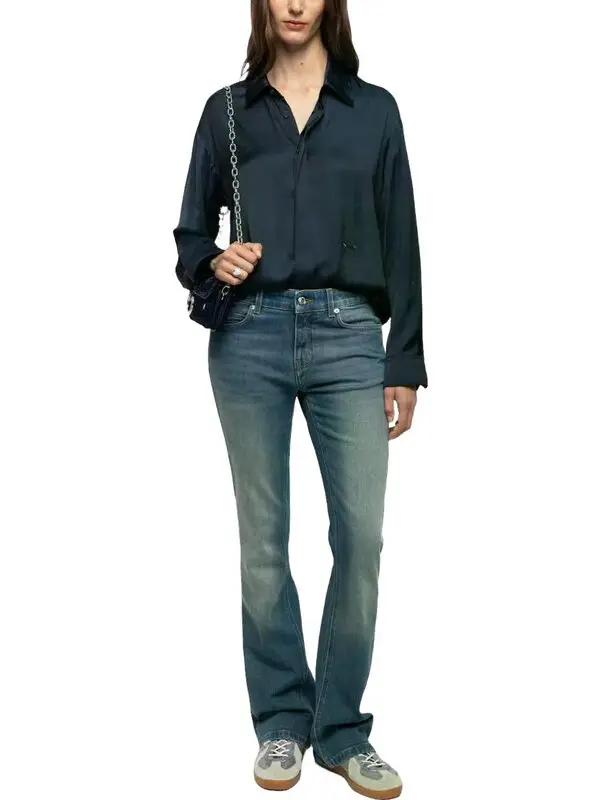 Zadig&Voltaire Tyrica Satin Shirt - Blue
