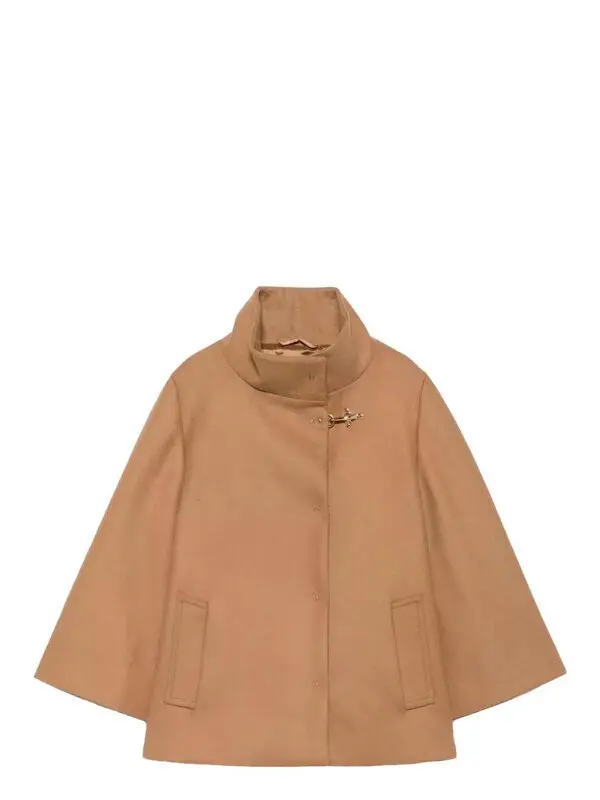 FAY Hook-fastening Funnel-neck Jacket - Neutrals
