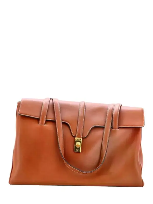 Celine Soft 16 Shoulder Bag In Smooth Calfskin - Brown
