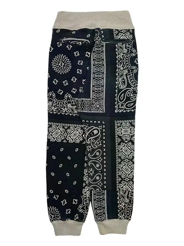 Kapital Bandana-print Fleece Track Pants - Blue
