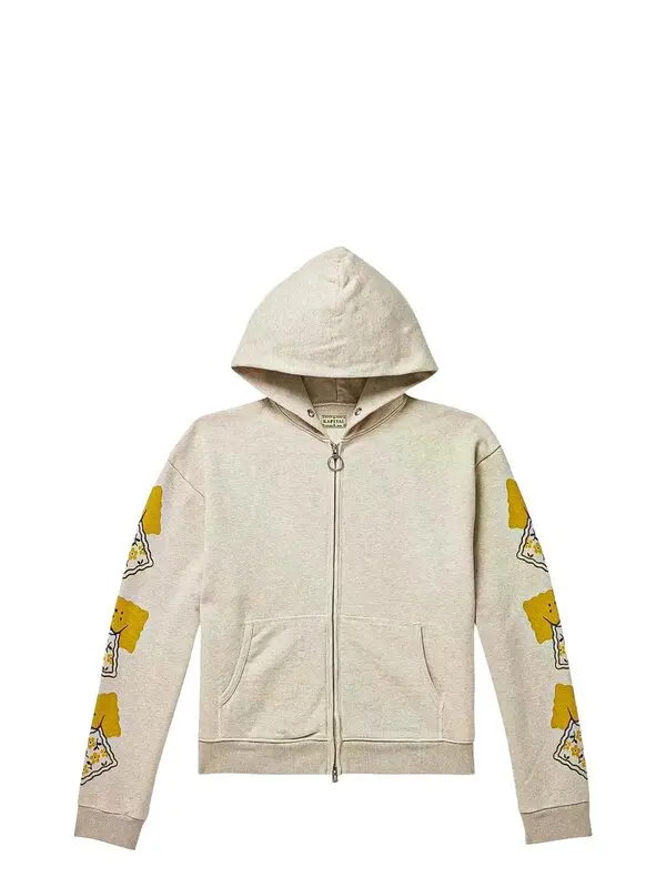 Kapital Peckish Bowy Logo Print Hoodie - Neutrals