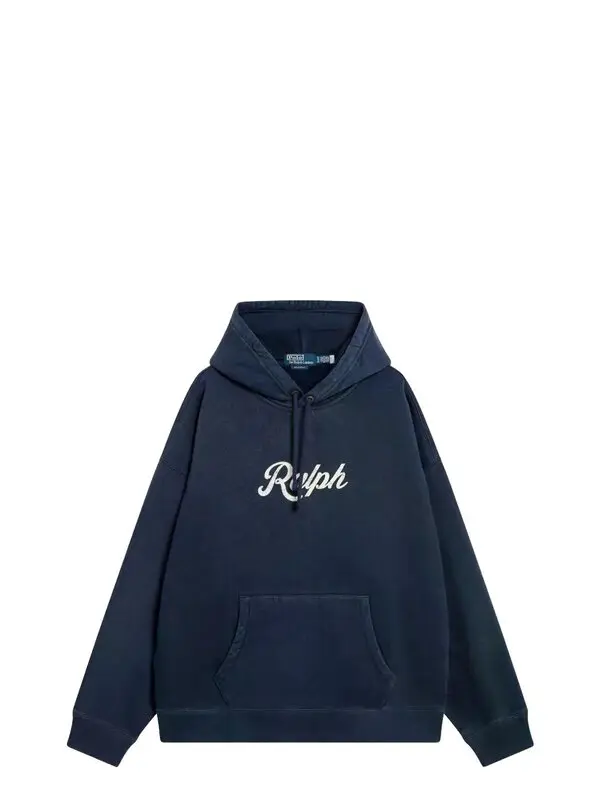 Polo Ralph Lauren Logo-print Drawstring Hoodie - Blue
