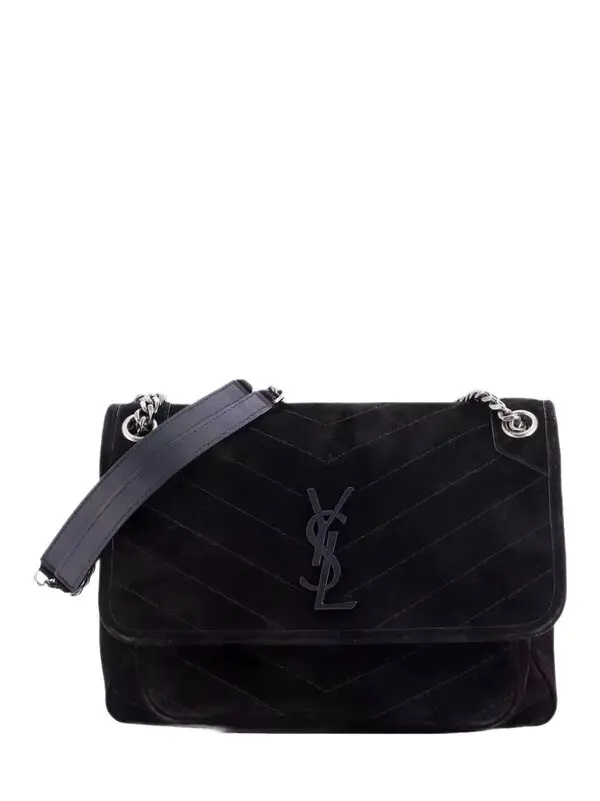 Saint Laurent Niki Chain Flap Bag - Black