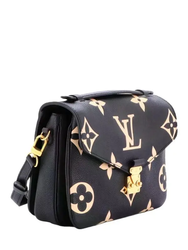 LOUIS VUITTON Monogram Empreinte Giant Pochette Metis - Black