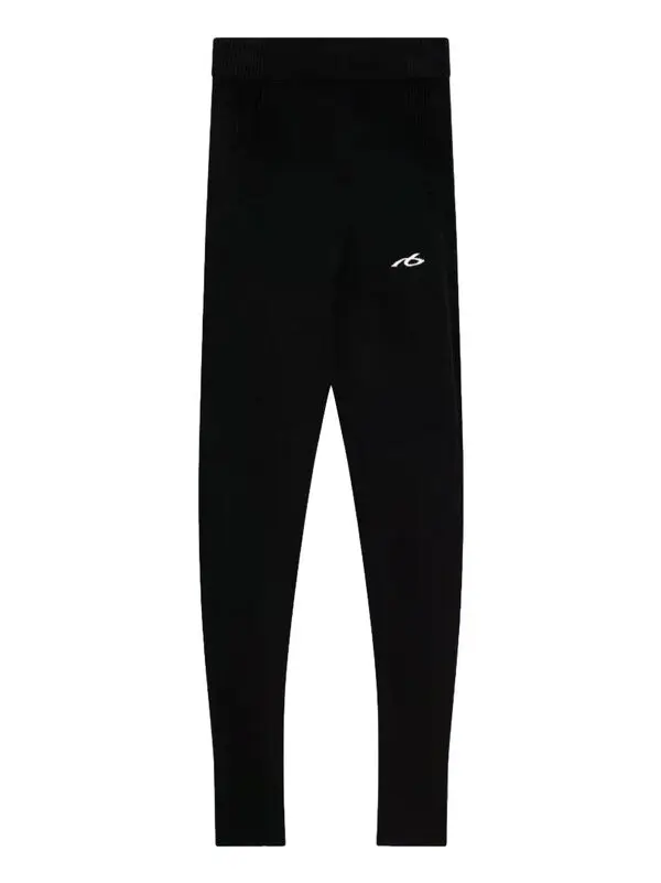 Balenciaga Athletic Logo-print Leggings - Black